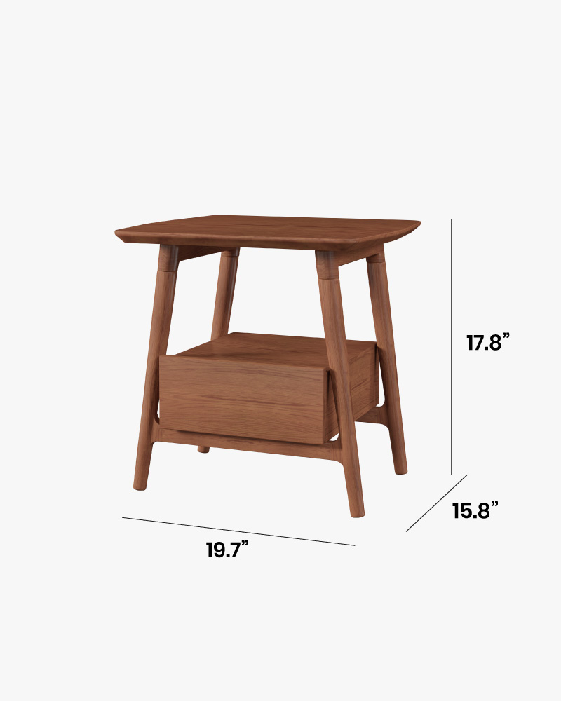 Wooden Bed side table- HATIM Furniture